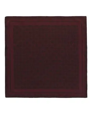 Givenchy Silk Monogram Scarf - Burgundy