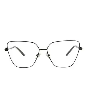 Balenciaga Cat Eyeframe Metal Optical Frames - Black Black Transparent (bb0170o/30011327/003)