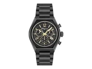 FERRAGAMO Tonneau Chronograph Watch - Stainless Steel