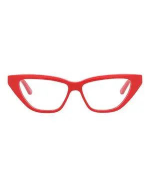 Balenciaga Acetate Cat Eye Optical Frames Red Red Transparent (bb0128o/30010020/003)