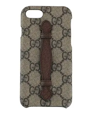 Gucci Gg Supreme Selleria Iphone 8 Case - Beige