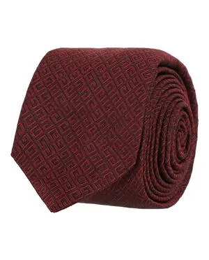 Givenchy 4g Silk Tie - Oxblood Red