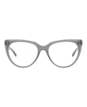 Balenciaga Acetate Cat Eye Optical Frames - Grey Grey Transparent (bb0218o/30011979/003)