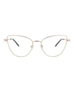 Alexander McQueen Cat Eye Optical Frames - Gold Gold Transparent (am0268o/30008678/002)
