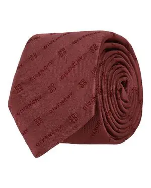 Givenchy Diagonal Logo Silk Tie - Pink