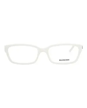 Balenciaga Square Frame Acetate Optical Frames - White White Transparent (bb0065o/30008235/003)