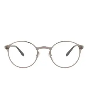 Alexander McQueen Round-frame Optical Frames - Ruthenium Havana Transparent (am0166o/30006137/003)