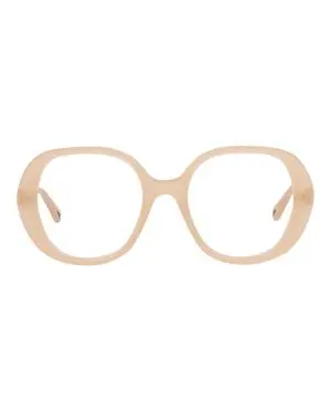 Chloé Square Frame Bio Acetate Optical Frames Nude Nude Transparent (ch0053o/30011508/004)