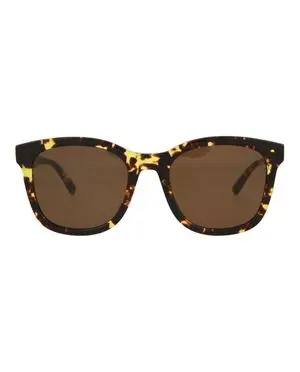 Bottega Veneta Round Frame Acetate Sunglasses - Havana Havana Brown (bv1080sk/30009237/002)