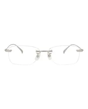 Dunhill Square Frame Titanium Optical Frames - Silver Silver Transparent (du0010oj/30009695/003)
