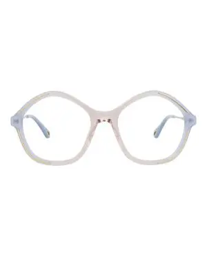Chloé Square Frame Bio Acetate Optical Frames Light Blue Gold (ch0062o/30011511/003)