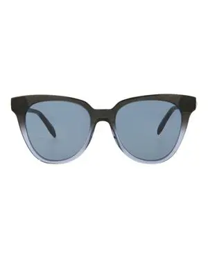 Alexander McQueen Cat Eye Acetate Sunglasses - Grey Grey Blue (am0159s/30006090/005)