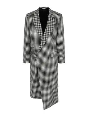 Alexander McQueen Asymmetrical Houndstooth Coat