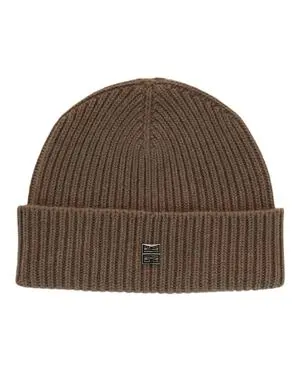 Givenchy Ribbed Wool-blend Beanie - Dark Beige