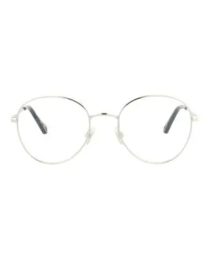 Chloé Round-Frame Metal Optical Frames Silver Silver Transparent (ch0021o/30009815/003)