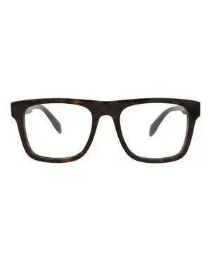 Alexander McQueen Square-frame Acetate Optical Frames - Havana Havana Transparent (am0357o/30012339/002)