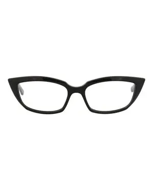 Balenciaga Acetate Cat Eye Optical Frames - Black Black Transparent (bb0063o/30008237/001)