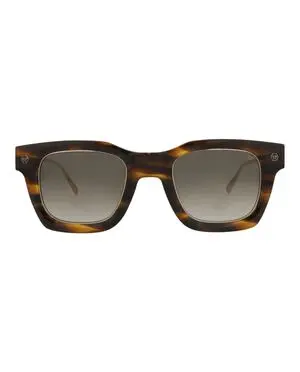 Philipp Plein Square Frame Acetate Sunglasses - Havana Gold Brown (spp105m/50/09fm)