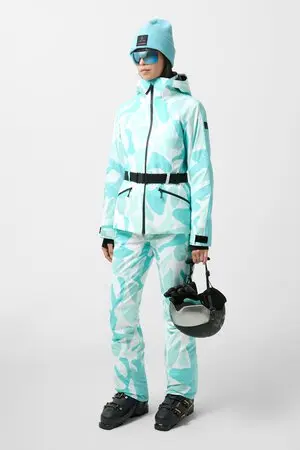 Bogner Moia Ski Jacket - Ice Blue/white