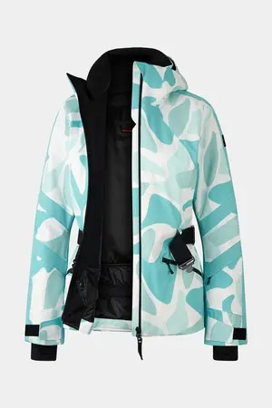 Bogner Moia Ski Jacket - Ice Blue/white