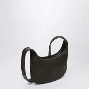 Bottega Veneta Small Veneto Bag In Intrecciato - Brown