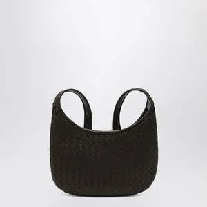 Bottega Veneta Small Veneto Bag In Intrecciato - Brown