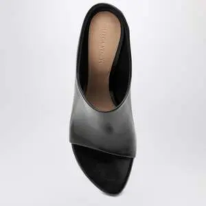 Bottega Veneta Leather Rana Mule - Black