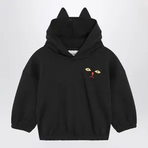 MINI RODINI Hooded Sweatshirt With Cat Ears