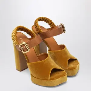 Chloé Aria Platform Sandals - Metal