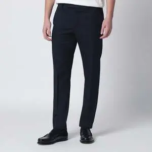 PT TORINO Slim-fit Cotton-blend Trousers - Blue