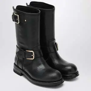 Dolce & Gabbana Leather Boot With Buckles