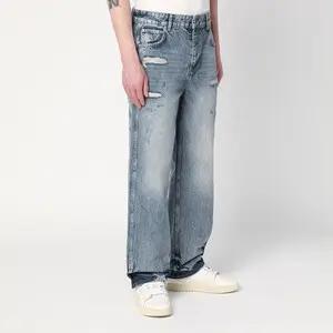 REPRESENT Washed Denim Jeans With Rips