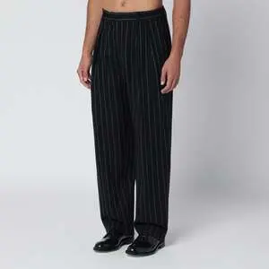 Dolce & Gabbana Striped Wool-blend Trousers