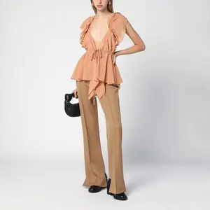 Chloé Asymmetrical Wool Trousers