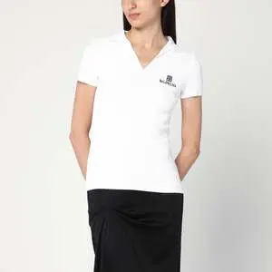 Balenciaga Short-sleeve Nano Bb Tank Top - White