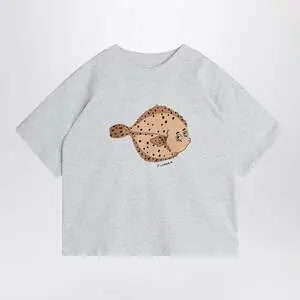 MINI RODINI Flundra Print T-shirt - Grey