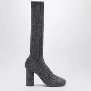 Bottega Veneta Atomic Anthracite Sock Effect Boots - Grey