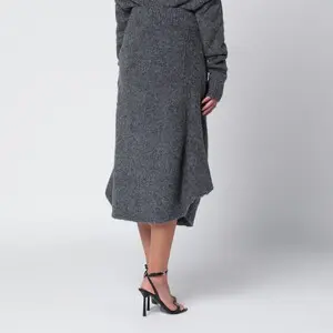 ENTIRE STUDIOS Wool-blend Midi Skirt