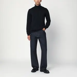 ROBERTO COLLINA Wool Turtleneck Sweater - Blue