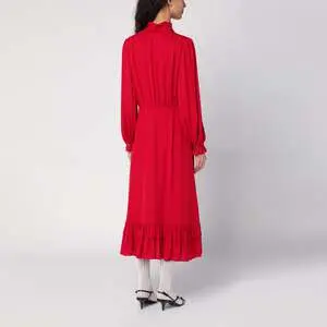 Valentino Garavani Midi Dress With Ruffled Bow