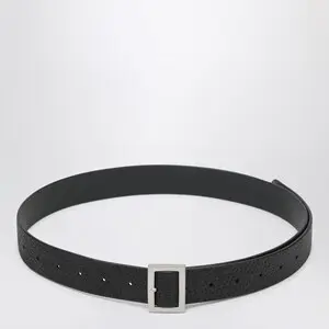 Rick Owens Embossed Leather Belt - Black