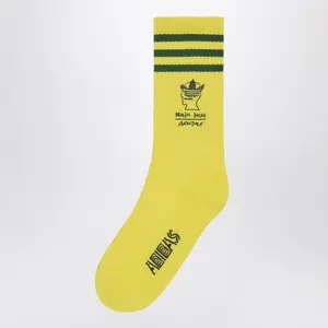 ADIDAS ORIGINALS X BRAIN DEAD Logo Socks - Yellow
