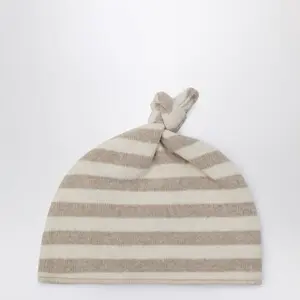 TEDDY & MINOU Striped Cotton Beanie
