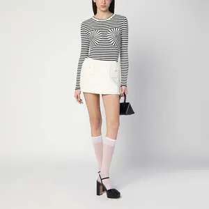 Marc Jacobs Textured Tweed Mini Skirt - Grey