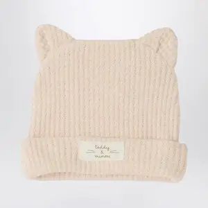 TEDDY & MINOU Two-piece Set With Beanie And Booties - Pink
