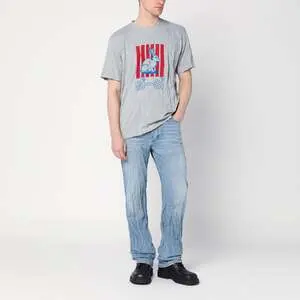 Bottega Veneta Light Wash Jeans With Crinkled Faded Effect - Blue