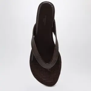 Le Monde Beryl Leather Flip-flops