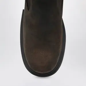 Rick Owens Bogun Beatle Boots In Suede