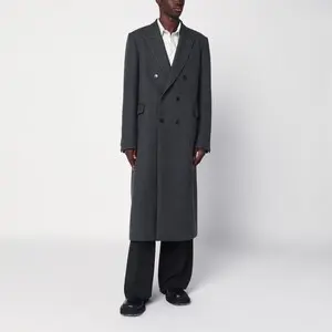 Dries Van Noten Double-breasted Virgin Wool Coat