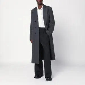 Dries Van Noten Double-breasted Virgin Wool Coat